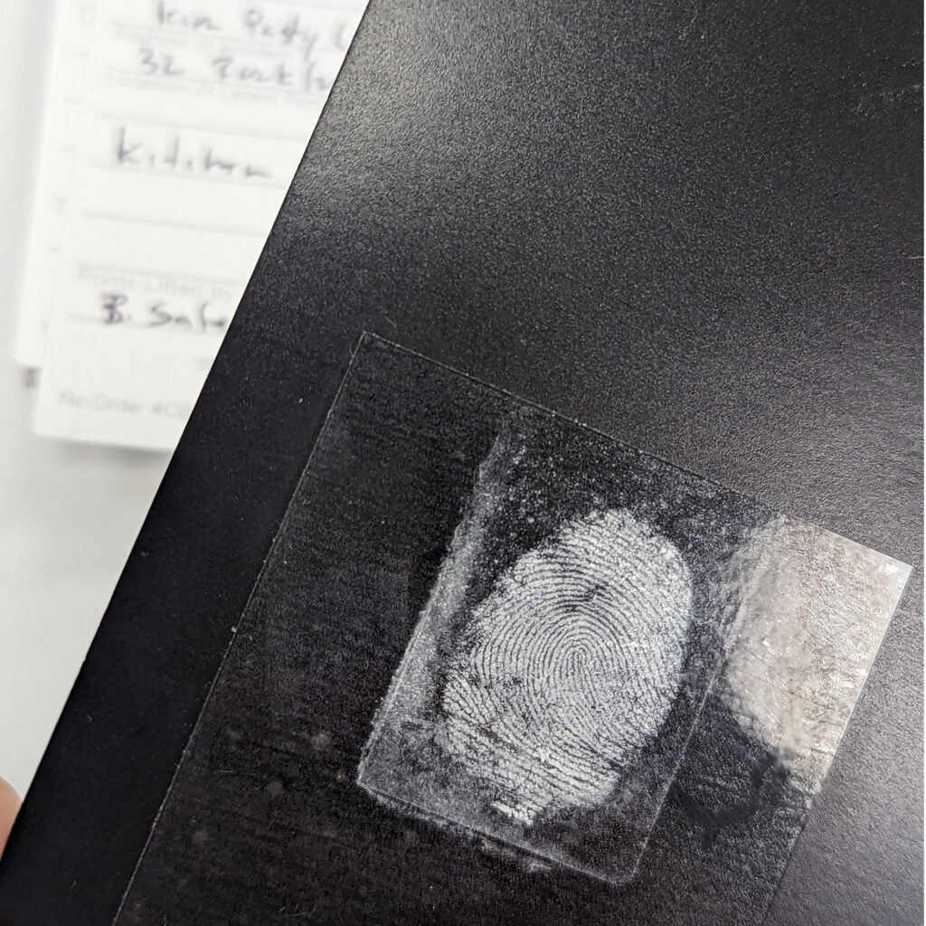 Latent Print Cards