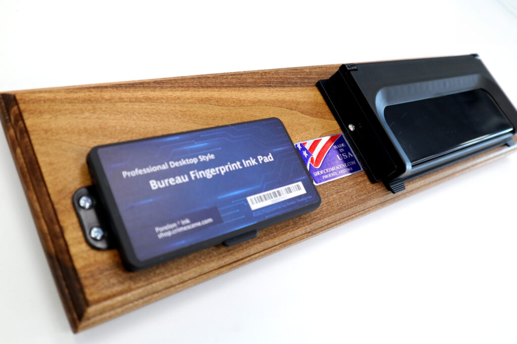 Complete Fingerprinting Kit: Ink, Cards, Holder and Base - Crime Scene ...