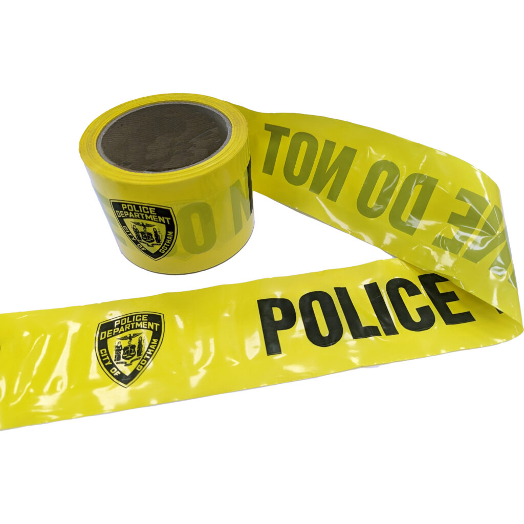 Custom Printed Barricade Tape, small orders 200 ft