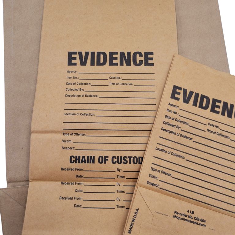 Paper Evidence Bags Sample Pack of 15