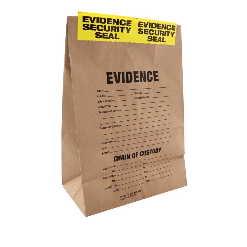 Evidence Labels, 3.5" x 6.5" – pack of 10 - Crime Scene Forensic Supply ...