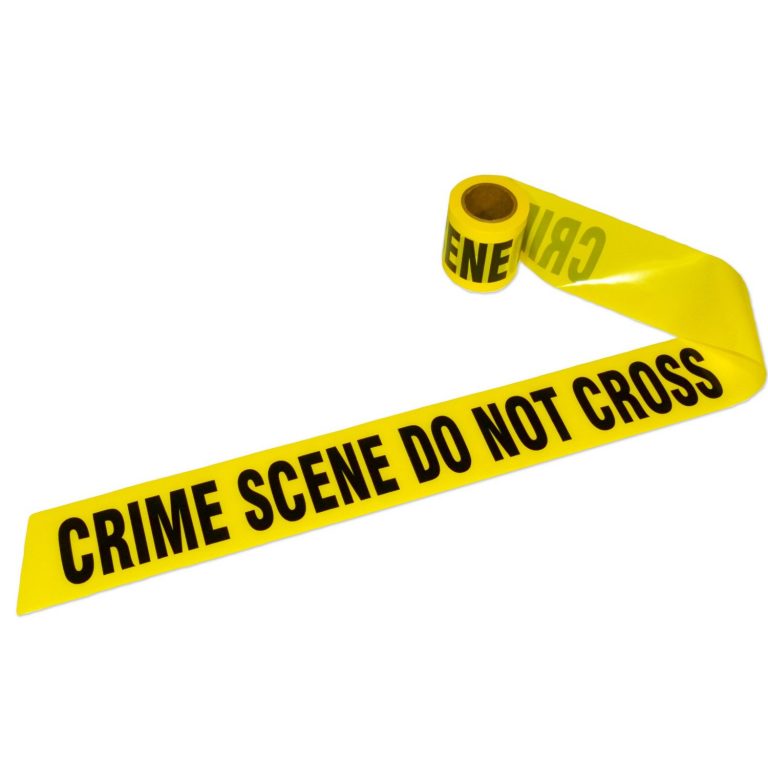 Crime Scene Tape, 100 ft | Thick | High Visibility | Made in USA