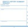 FD-1164 Identity History Summary Checks Cards
