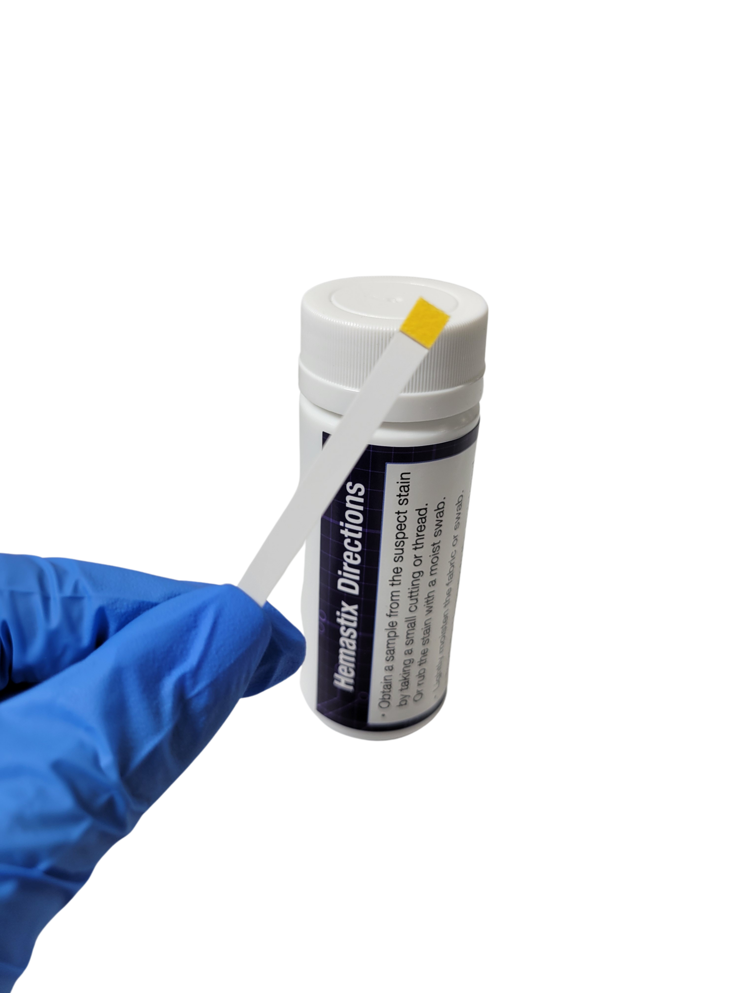 hemastix: Fast Color Change for Blood Confirmation