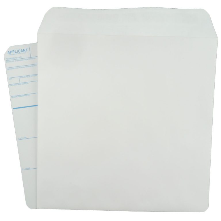 Fingerprint Card Envelopes - Crime Scene Forensic Supply Store