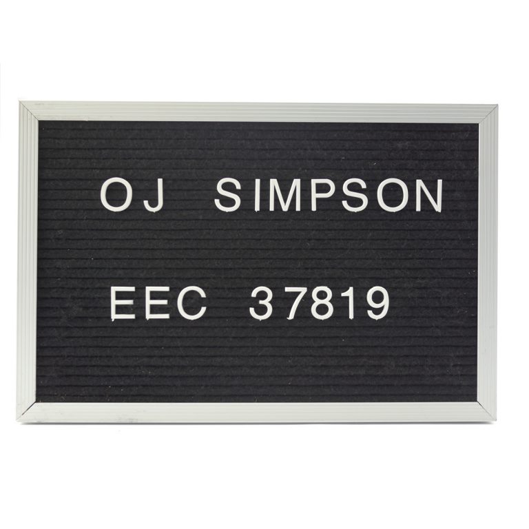 Mug Shot Letter Board