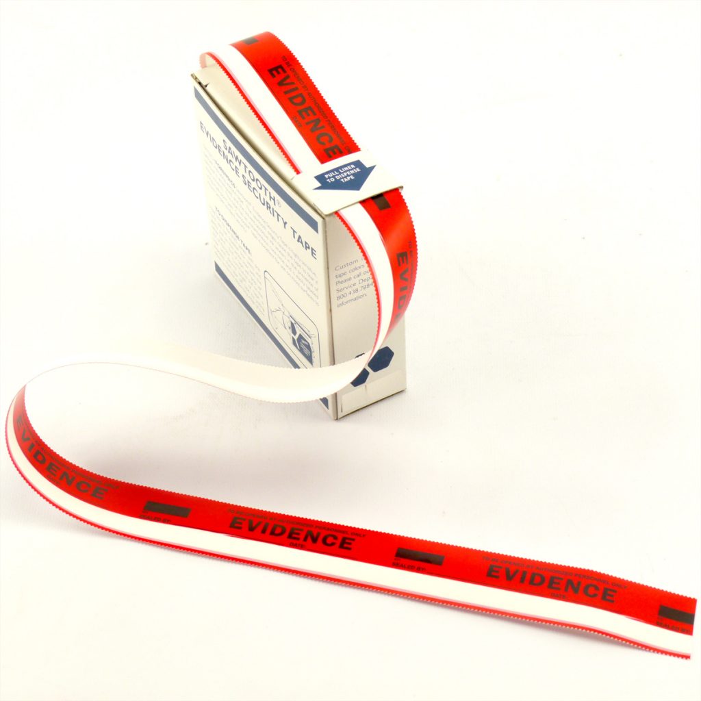Evidence Sealing Tape, White Strip