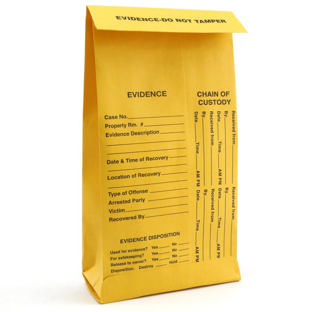 Instant I.D. Evidence Envelopes